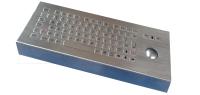 China 82 keys industrial dynamic waterproof desktop metal keyboard with trackball and Fn keys for sale