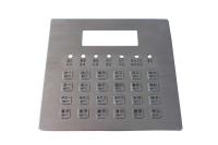 China 24 keys dynamic customized  led 304 stainless steel keypad waterproof for sale