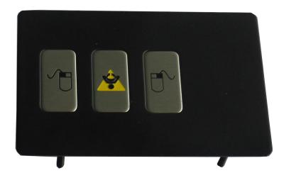 China Industrial explosion proof bank black 3 key metal keypad with USB interface for sale