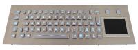 China 70 Keys Rugged Backlit USB Keyboard With Touchpad Kiosk Keyboard for sale