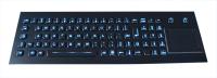 China Top panel mount  Backlit USB stainless Keyboard with touchpad and numeci keypad for sale