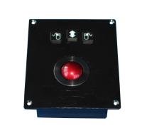 China IP65 dynamic Vandal proof Red Phenolic Resin Mechnical Trackball pointing device for sale