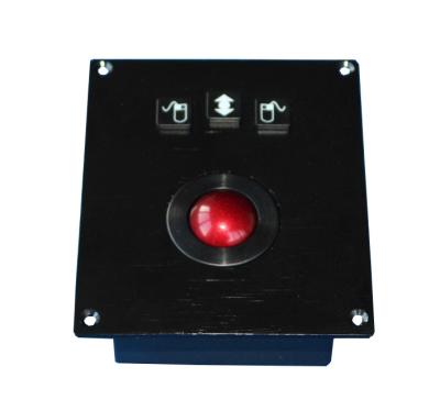 China IP65 dynamic Vandal proof Red Phenolic Resin Mechnical Trackball pointing device for sale
