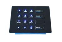 China Customizable vandal proof keypad backlit , metal numeric keypad salt fog proof for sale