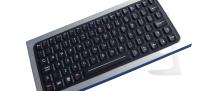 China IP68 silicone rubber ruggedized keyboard with sealed aluminum metal housing for lab ,  clinic for sale