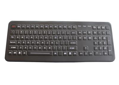 China Dynamic Sealed Silicone Industrial Keyboard 30mA For Ruggedized Computer for sale