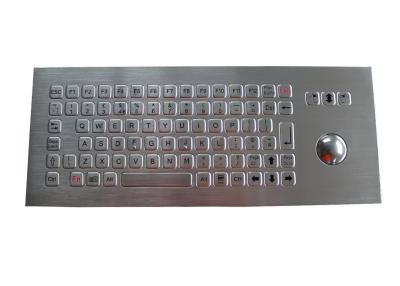 China Industrial Trackball Keyboard IP67 Washable Kiosk 100mA With Separate FN Keys for sale
