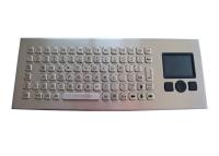 China IP68 Vandal Proof Stainless Steel Keyboard 83 Keys For Mining Industry for sale