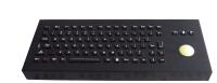 China Arabic desktop ruggedized keyboard with transparent trackball , industrial computer keyboard for sale