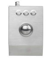 China Rugged metal Stainless steel desktop 38mm laser trackball with 1200 DPI resolution for sale