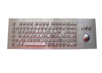 China 400 DPI 38.0mm Mechanical Trackball Panel Mount Keyboard for sale
