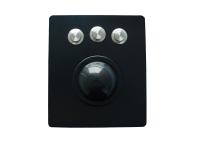 China IP65 Military Trackball Module Three Round Keys USB Trackball Mouse Anti Vibration for sale