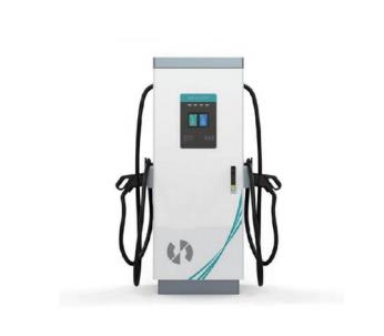 China Double Connector Floor Standing AC Charging Station Type 2 Socket 22kW 400V Three Phase for sale