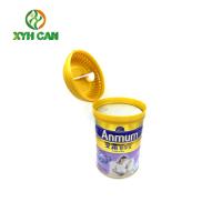 China Safety Large Empty Cookie Tins Packaging / Food Grade Round Biscuit Tin for sale