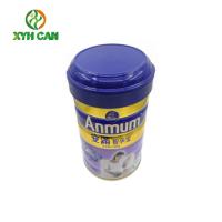 China Safety Large Empty Cookie Tins Packaging / Food Grade Round Biscuit Tin for sale