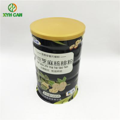 China Milk Powder Tin Can 300g-500g Milk Powder Food Grade Tin Can Plastic Lids Custom Printed for sale