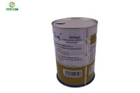 China Food Grade Empty Milk Powder Tin Can Tin Plate Containers Packaging 0.21mm  Thickness for sale