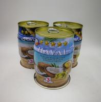 China Coconut Oil Tin Can 400ml Beverage Tin Can Box with SGS Certificate for sale