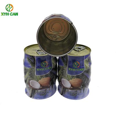 China Drum Shape Coconut Coconut Oil Tin Can Recyclable Coffee Storage Tin for sale