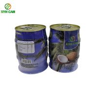 China Drum Shape Coconut Coconut Oil Tin Can Recyclable Coffee Storage Tin for sale