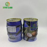 China Commercial Empty Coconut Oil Tin Can  Round Tin Containers CMYK 4C Printing for sale