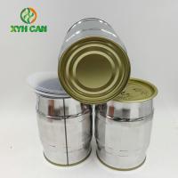 China Commercial Empty Coconut Oil Tin Can  Round Tin Containers CMYK 4C Printing for sale