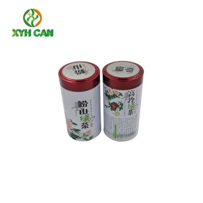 China Tea Tin Can Food Grade Pretty Recycled Materials D83.3×H150 mm for sale