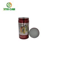 China Tea Tin Can Food Grade Pretty Recycled Materials D83.3×H150 mm for sale