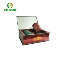 China Tea Tin Can Food Safety Standard Custom Printing Tinplate Can for Tea Two Can for sale