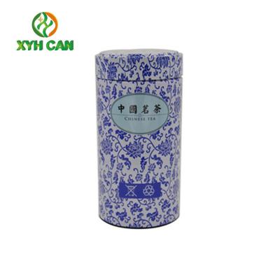 China Tea Tin Can Food Grade Standard Round Tinplate Packaging For Jasmine Tea Black Tea for sale
