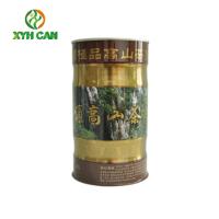 China Tea Tin Can Food Grade Standard Round Tinplate Packaging For Jasmine Tea Black Tea for sale
