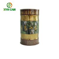 China Food Tin Can Stackable Round Empty Printed Containers 0.18-0.25 mm Thickness for sale