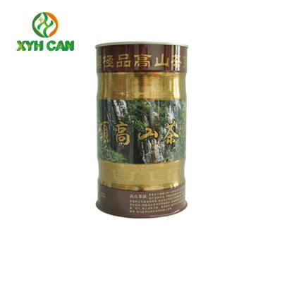 China Food Tin Can Stackable Round Empty Printed Containers 0.18-0.25 mm Thickness for sale