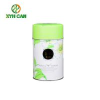 China Food Tin Can Stackable Round Empty Printed Containers 0.18-0.25 mm Thickness for sale