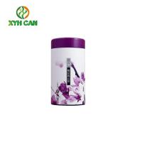 China Tea Tin Can Designable European Style Round Tin Cans Boxes For Tea Packaging for sale
