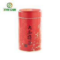 China Tea Tin Can Recyclable Empty Round Glossy Matte Printing Tin Box Packing for Tea for sale