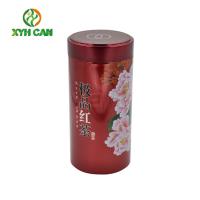 China Tea Tin Can Customized Empty Round Normal Lid Size 90mm 0.18-0.25 mm Thickness for sale