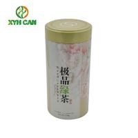 China Tea Tin Can Customized Empty Round Normal Lid Size 90mm 0.18-0.25 mm Thickness for sale