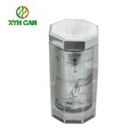 China Tea Tin Can Professional Food Grade Decorative with Plastic Gift Box 99×160 MM for sale