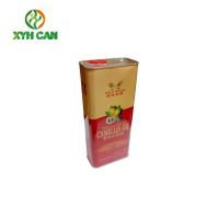 China Olive Oil Tin Can Recyclable Safety 1.6L Oil Tin Can Wild Camellia Oil Packaging for sale