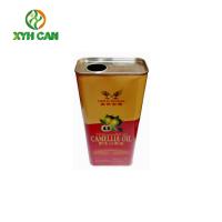 China Olive Oil Tin Can Recyclable Safety 1.6L Oil Tin Can Wild Camellia Oil Packaging for sale