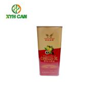 China Olive Oil Tin Can Recyclable Safety 1.6L Oil Tin Can Wild Camellia Oil Packaging for sale