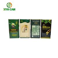 China Olive Oil Tin Can Oil Packaging Rectangular Storage Tin Aluminum Oil Can for sale