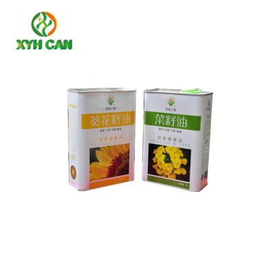 China Olive Oil Tin Can of 2.5l Empty Square Shape Food Grade Tin Box Packaging for sale