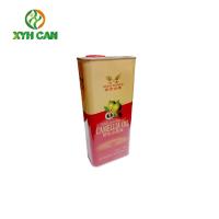 China Olive Oil Tin Can of 2.5l Empty Square Shape Food Grade Tin Box Packaging for sale