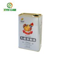 China Olive Oil Tin Can Black Sesame Empty Oil Tin Box With Large Bottle Customized Printing for sale