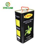 China Olive Oil Tin Can Black Sesame Empty Oil Tin Box With Large Bottle Customized Printing for sale