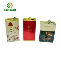 China Olive Oil Tin Can Unique Printing Food Grade Tin Containers Metal Tinplate Package for sale