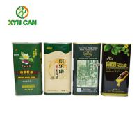 China Olive Oil Tin Can Printed Metal Tin Packaging Packaging Container with Plastic Plug for sale