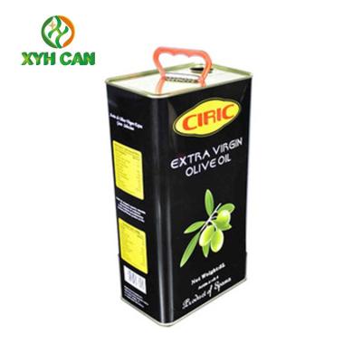 China Olive Oil Tin Can Commercial Empty Oil Tin Packaging Aluminium Frying Oil Container for sale
